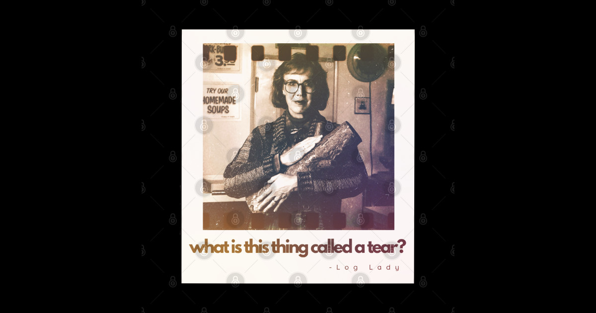 Twin Peaks fan art, Log Lady - Twin Peaks - Sticker | TeePublic