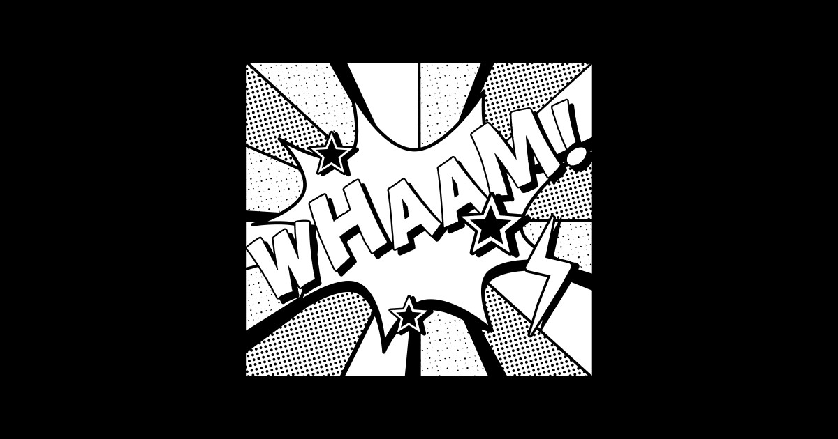 WHAAM! Comic-Style - Comic - Sticker | TeePublic
