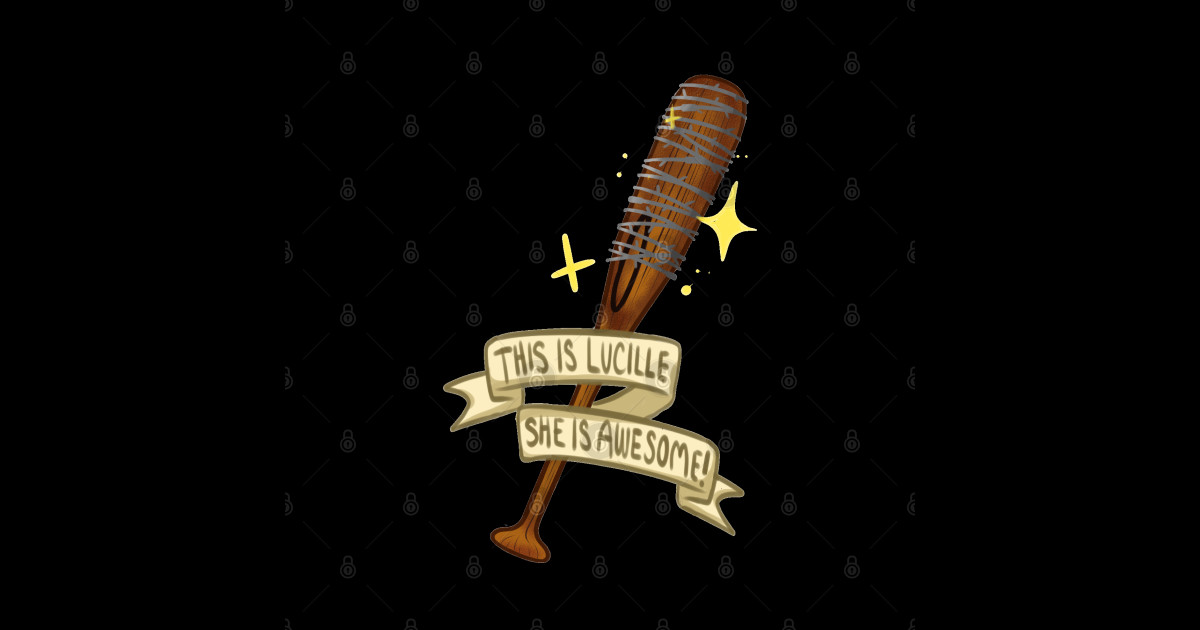 Lucille TWD Sticker - Lucille Awesome - Sticker | TeePublic