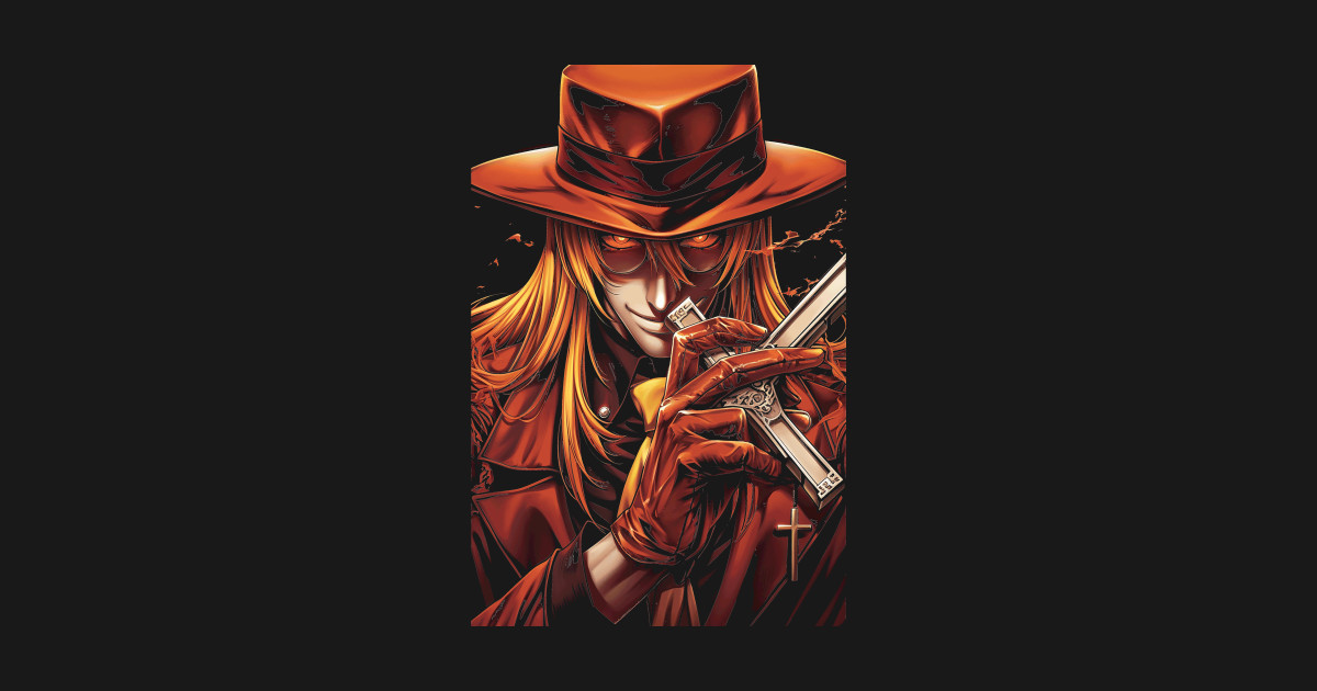 Alucard Hellsing Fan Art with Cross - Alucard - T-Shirt | TeePublic