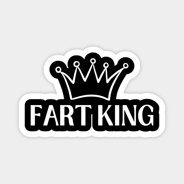 fart king crown - Fart - Magnet | TeePublic