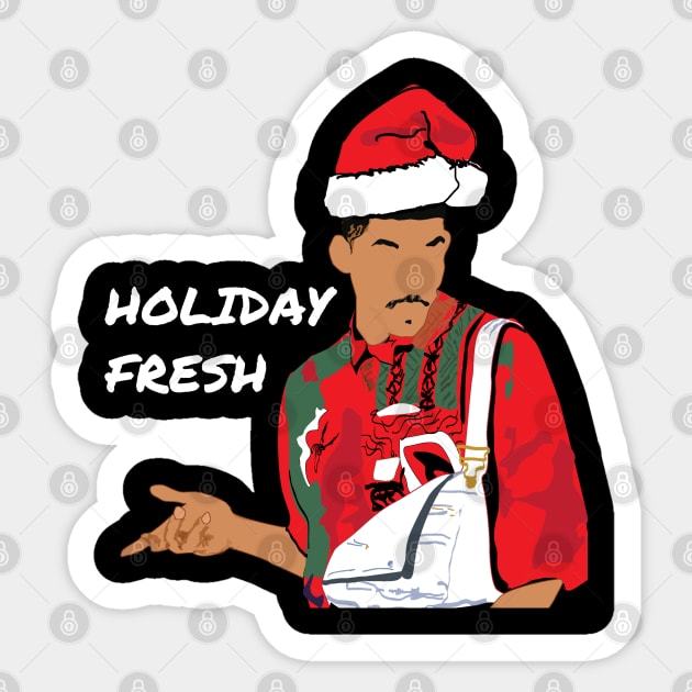 Holiday Fresh Prince - Fresh Prince Christmas Gift - Sticker | TeePublic