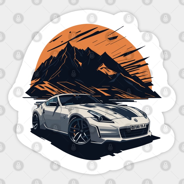 Nissan 370z Classic Car - Nissan 370z - Sticker | TeePublic