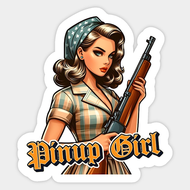 Pinup Girl - Pinup - Sticker | TeePublic
