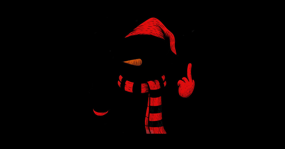 Goodbye 2025 Funny Snowman Middle Finger Happy New Year 2026 - Goodbye ...