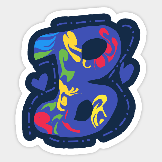 Letter B - Letters - Sticker | TeePublic