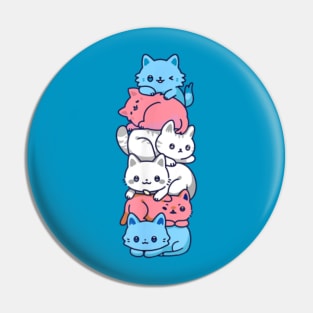 Transgender Pride Flag Cute Kawaii Cats Pins and Buttons for Sale ...