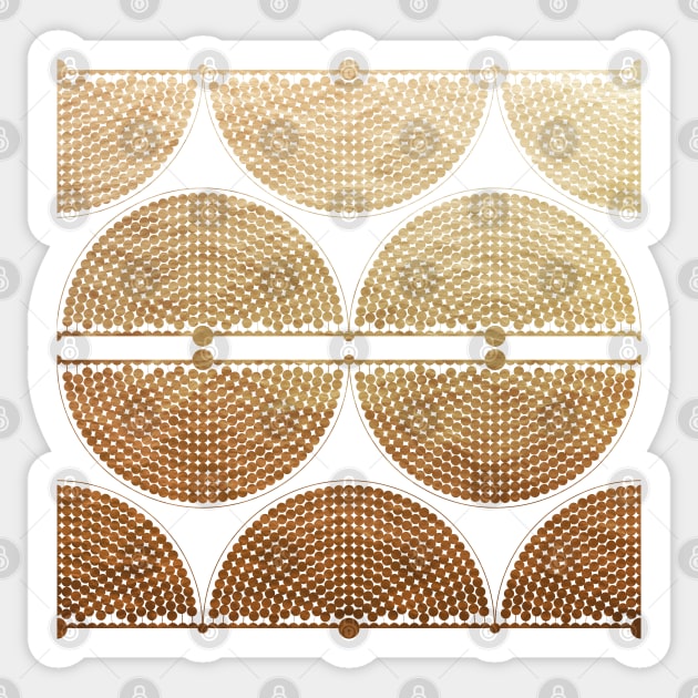 Gold Muisca Pattern - Pattern - Sticker | TeePublic