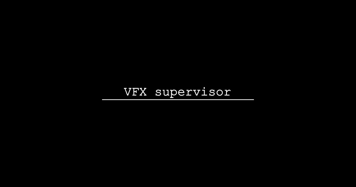 VFX supervisor - Art Dept - Sticker | TeePublic