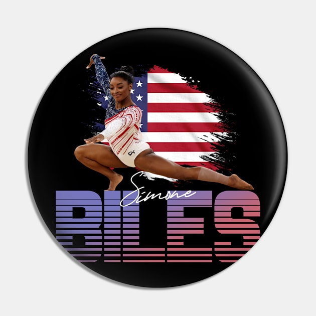 SIMONE BILES US GYMNASTICS 2024 - Simone Biles - Pin | TeePublic