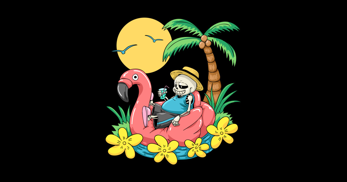 Summer Sans from Undertale - Undertale - T-Shirt | TeePublic