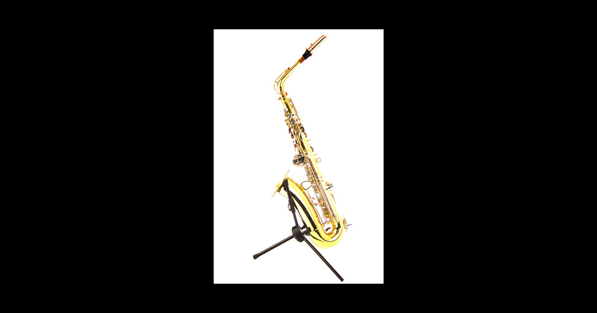Saxophone On Stand White Background - Paul Thompson Photography ...