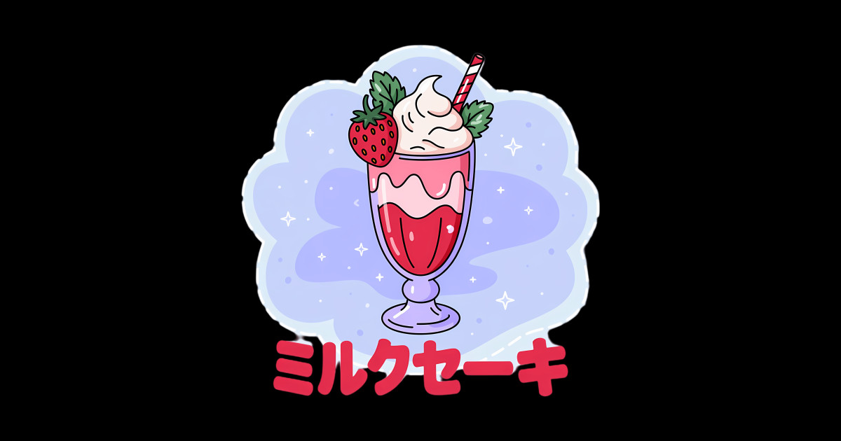 Milkshake 90s 2000s Kawaii Aesthetic - Milkshake - Sticker | TeePublic