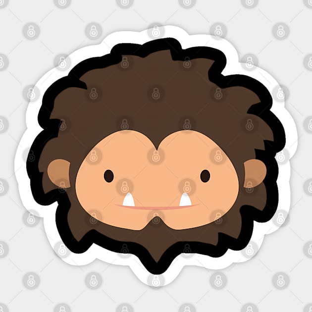 Sneaky Sasquatch Big Head - Sneaky Sasquatch Big Head - Sticker | TeePublic