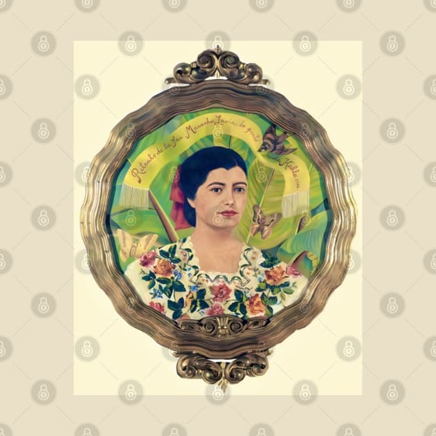Portrait of Marucha Lavin by Frida Kahlo - Frida - T-Shirt | TeePublic