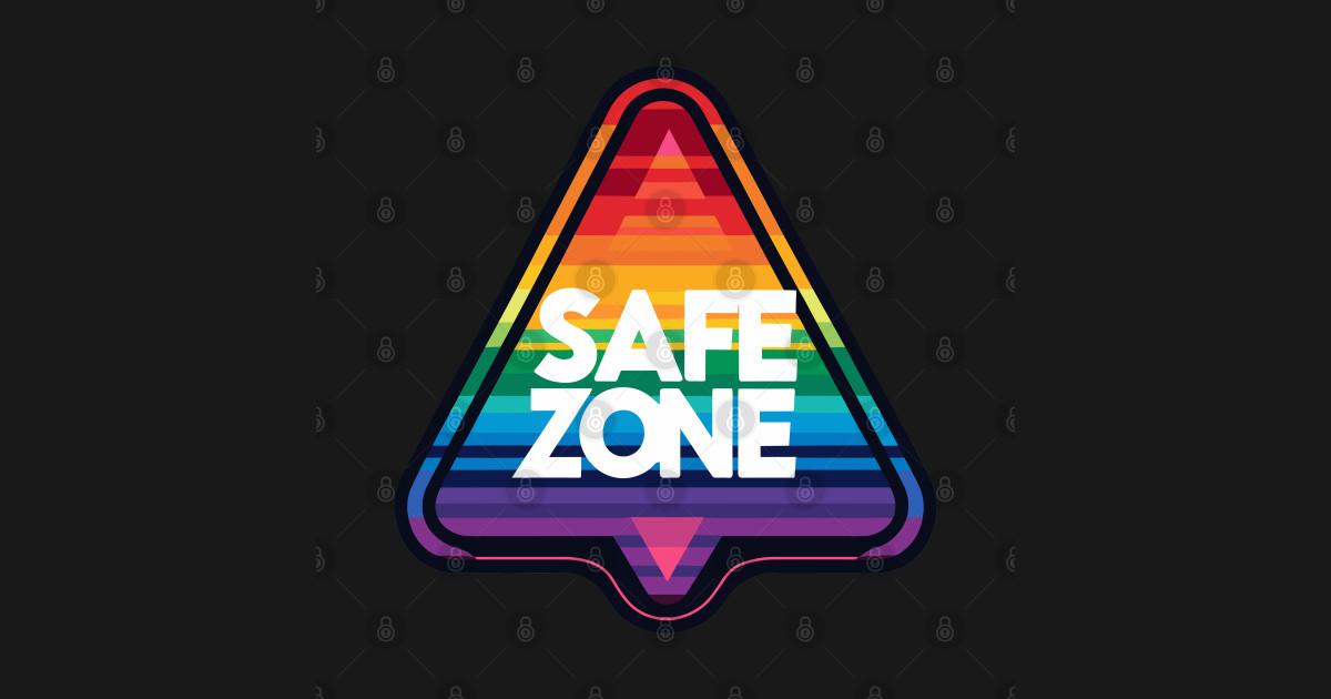 Triangle LGBT Safe zone Rainbow - Lgbt Pride Month - T-Shirt | TeePublic
