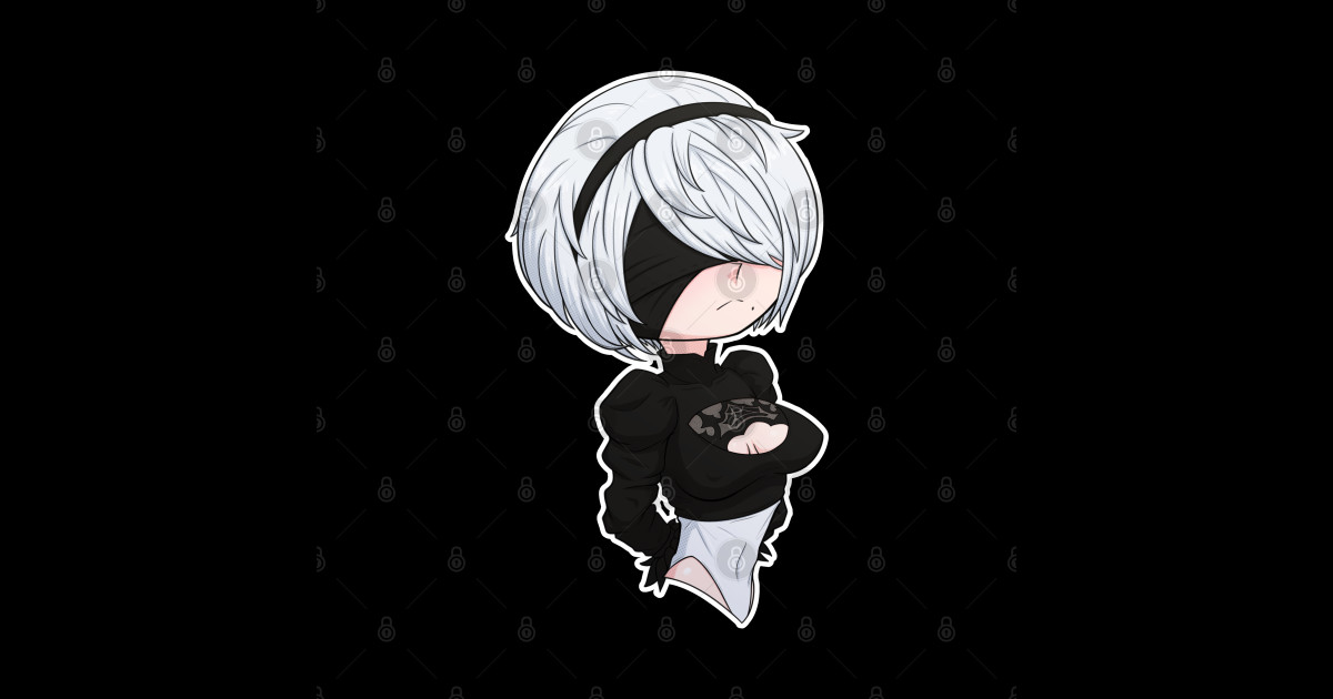 YoRHa 2B - Nier Automata - Chibi Style! - 2b - Posters and Art Prints ...