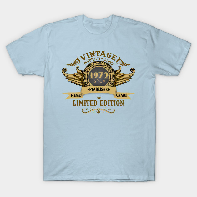 Vintage Perfectly Aged 1972 - Vintage Perfectly Aged 1972 - T-Shirt ...