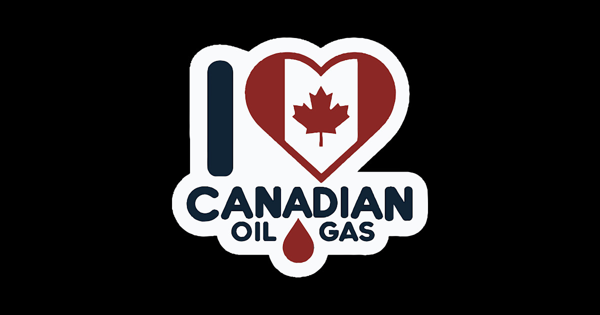 I Love Canadian Oil and Gas art - I Love Canadian Oil And Gas - Sticker ...