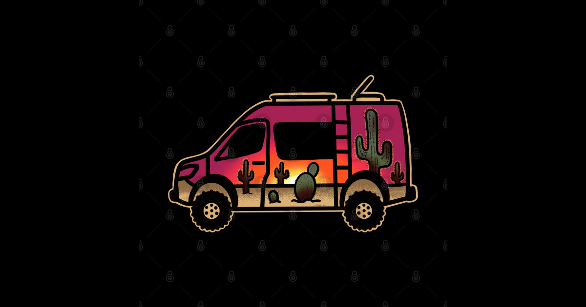 Overland sprinter conversion - Overland - Sticker | TeePublic