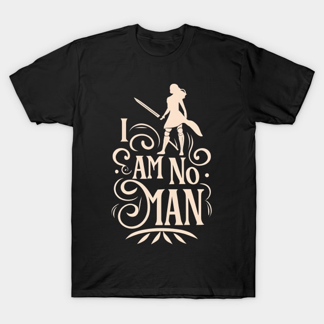 I am no man - Heroine - Black - Fantasy - Lord Of The Rings - T-Shirt ...