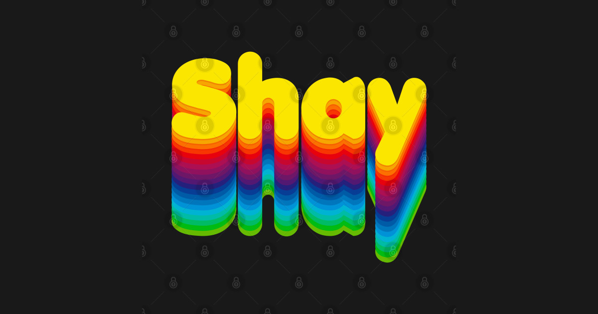 Rainbow Layers Shay Name Label - Rainbow Layers Shay Name Label - T ...