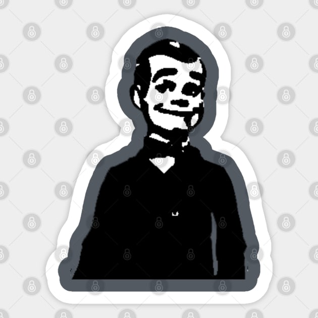 Hello Dummy - Creepy Puppet - Sticker | TeePublic