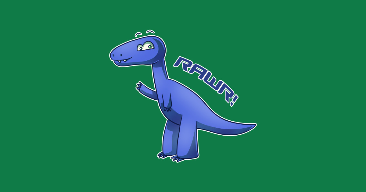 Blue T-Rex - Cute Animals - T-Shirt | TeePublic
