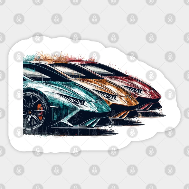Lamborghini huracan - Lamborghini - Sticker | TeePublic