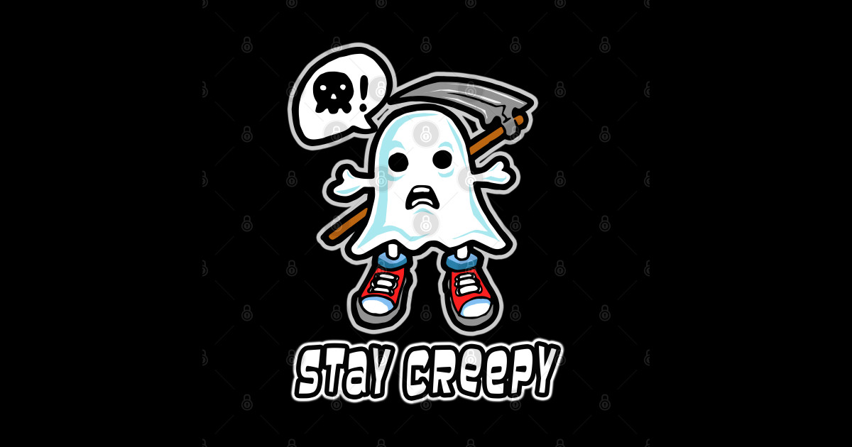 Ghost Stay Creepy Halloween - Halloween Gift For Kids - Posters and Art ...