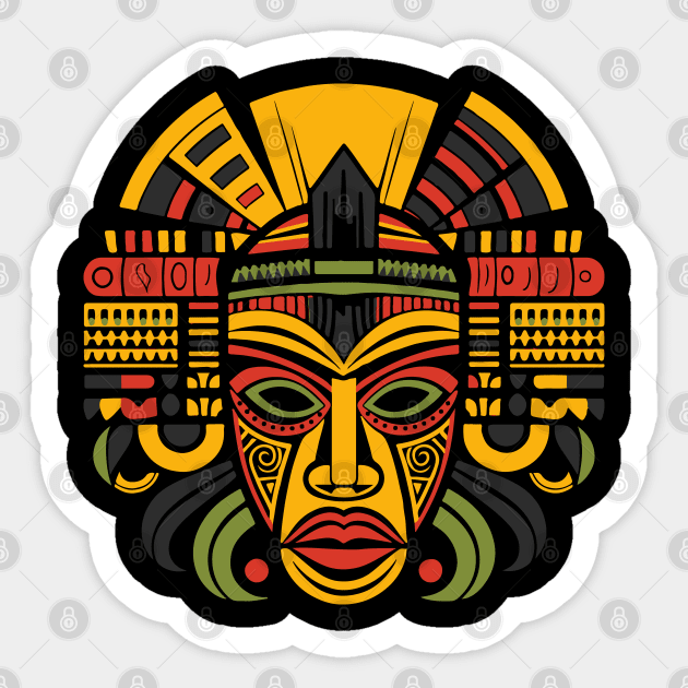 African art with pan-africanism symbolism - African Art - Sticker ...