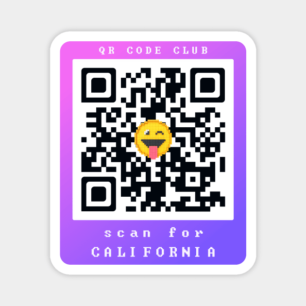 Scan for California, Qr Code Funny Memes - California State - Magnet ...