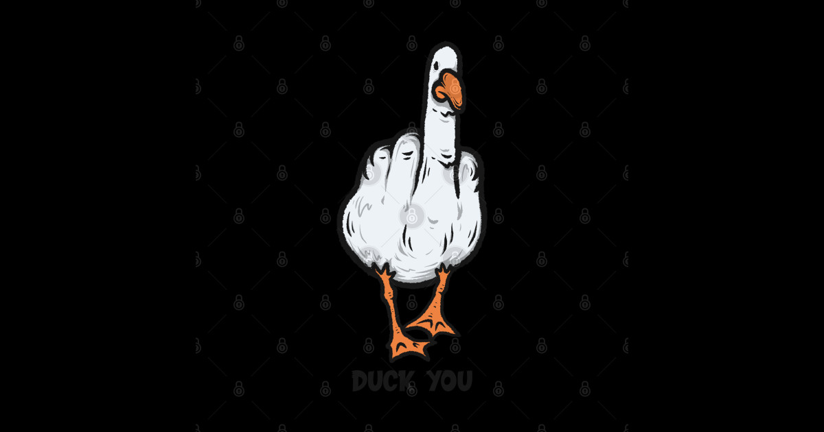 Duck You - Humor - Sticker | TeePublic