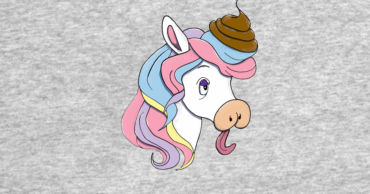 Unicorn poop horn - Unicorn - T-Shirt | TeePublic