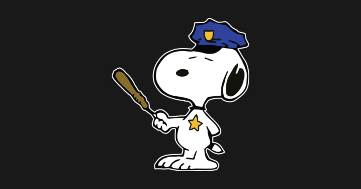 Funny Snoopy Police - Snoopy Police - T-Shirt | TeePublic