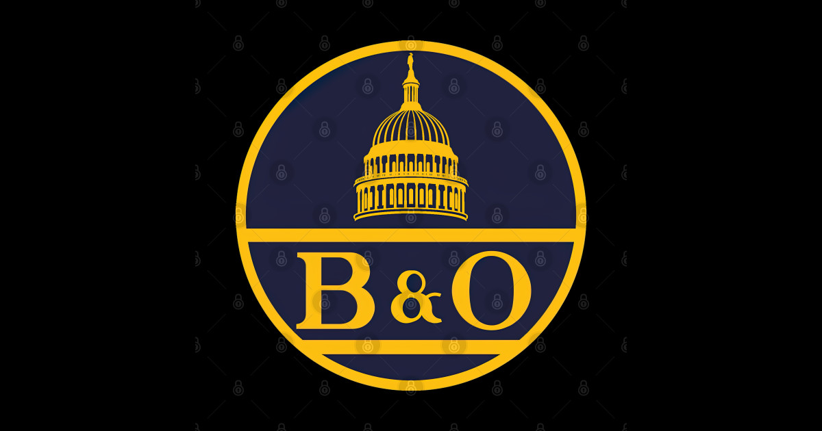Vintage B&O railroad logo - Railroad - Hoodie | TeePublic