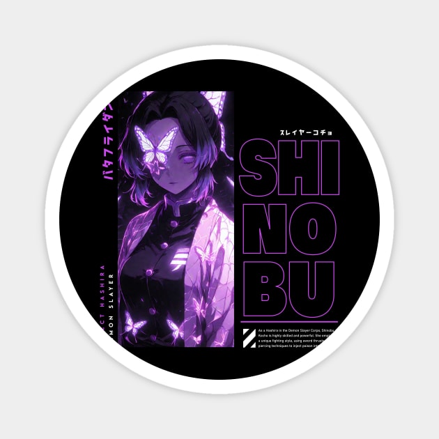 Demon Slayer Kocho Shinobu: Poison Butterfly - Demon Slayer - Magnet ...