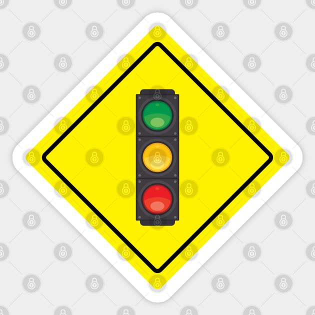 Traffic Lights Sign - Traffic Sign - Sticker | TeePublic