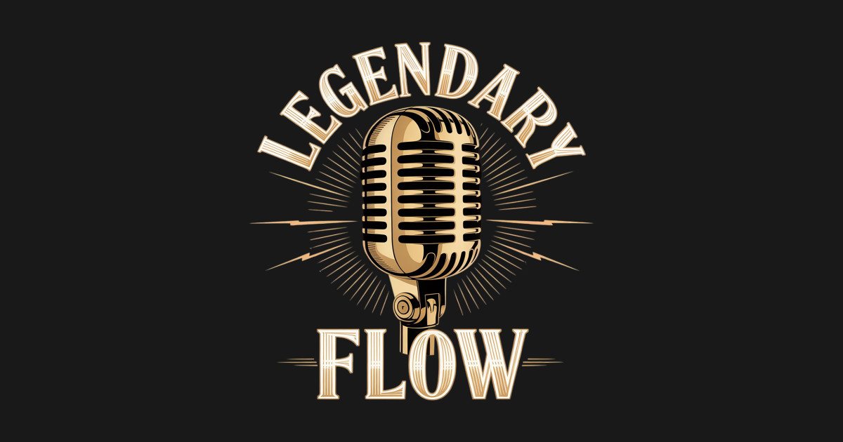 Hip-hop Legendary Flow Rapper Microphone Graphic - Hip Hop Legendary ...