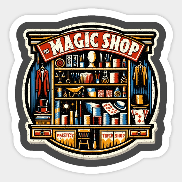 The Magic Shop - Trick Shop - Sticker | TeePublic
