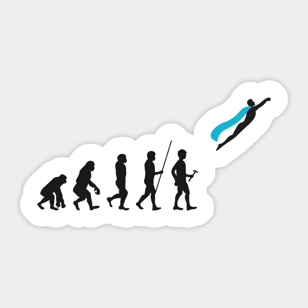 J trouve evolution - Human Evolution - Sticker | TeePublic