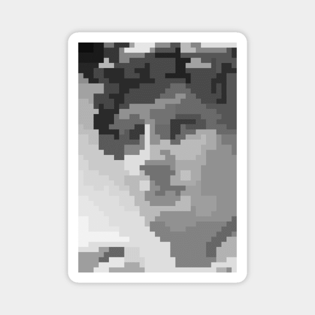 David by Michelangelo (pixel art) - David Statue - Magnet | TeePublic
