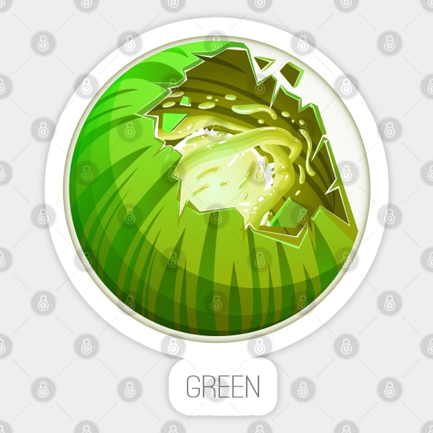 Green Planet - Planet - Sticker | TeePublic