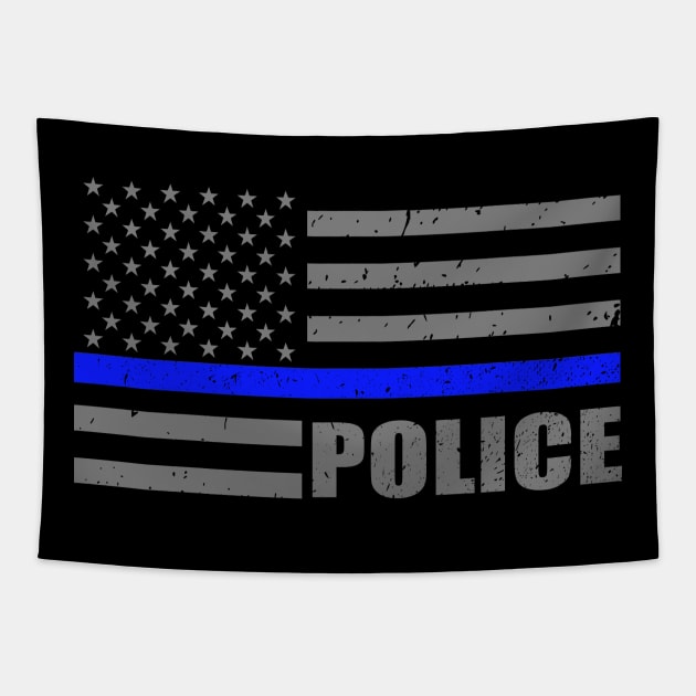 Police Officer Thin Blue Line American Flag - Police Officer Gift ...