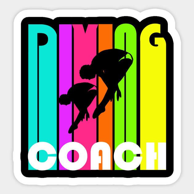 springboard diving silhouette