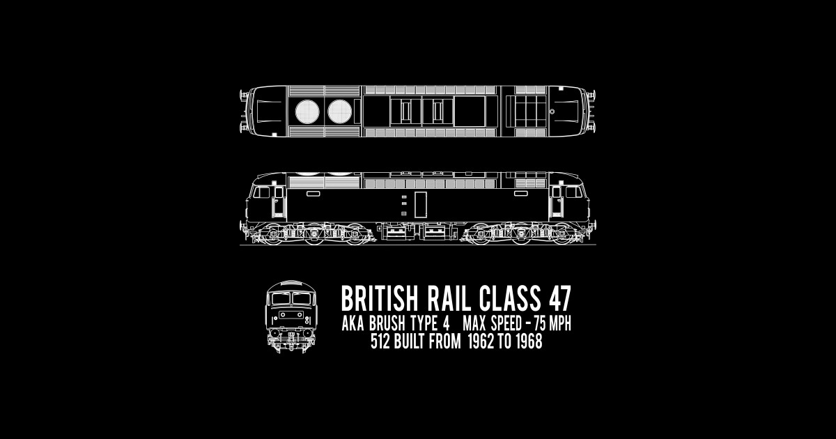 British Rail Class 47 Brush Type 4 Locomotive Blueprint Diagrams Gift ... British Rail Class 47 Brush Type 4 Locomotive Blueprint Diagrams Gift ...