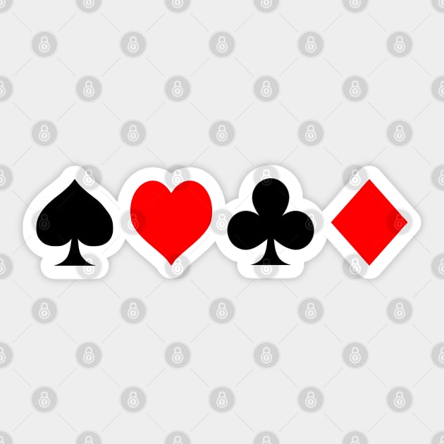 Poker Playing Cards - Poker - Sticker | TeePublic