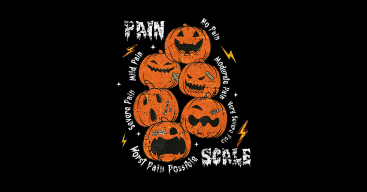 Pain Scale Spooky Pumpkin Fall Halloween Trauma Nurse Triage - Nurse ...