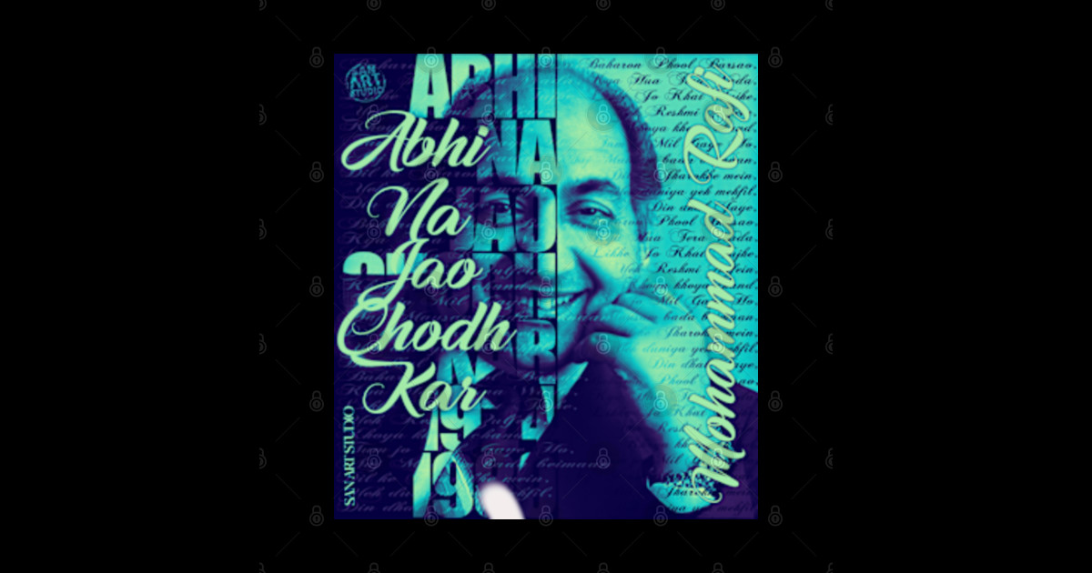 Mohammad rafi design - Singer - Sticker | TeePublic