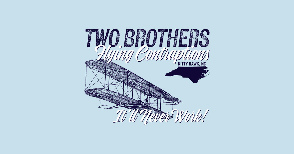 Two Brothers Flying Contraptions - Disney World - T-Shirt | TeePublic